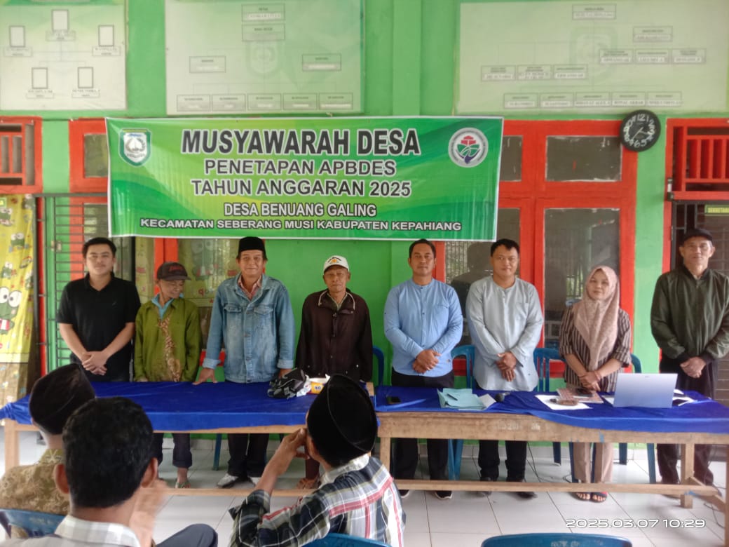Pemdes Benuang Galing Gelar Musyawarah Penetapan Pertanggung Jawaban ...